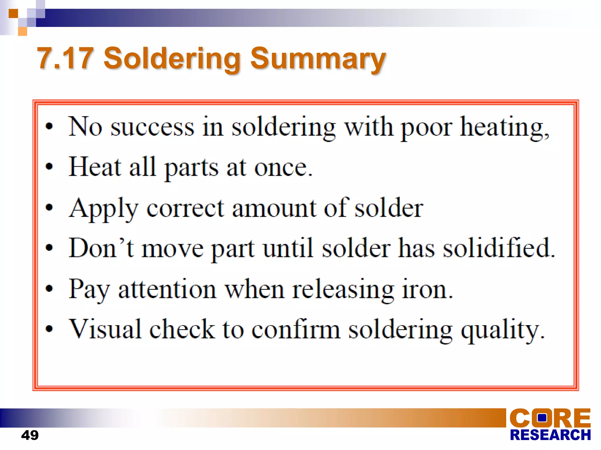 Soldering Training PPT | PPTX