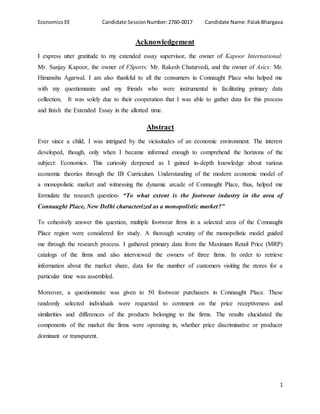 Extended essay final draft | DOCX