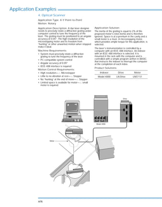 Stepper motor applications | PDF