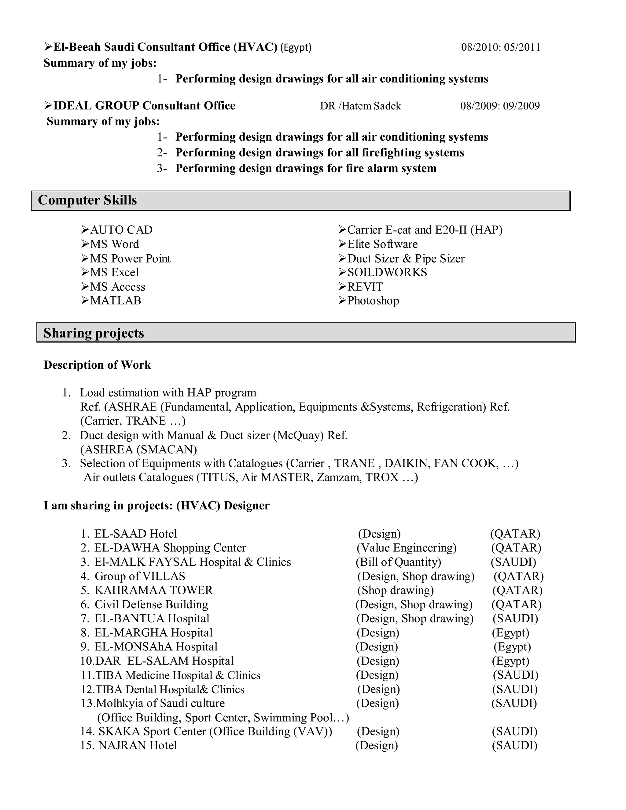 MOHAMED MOSAAD CV - MEP | PDF | Civil Engineering Industry | Industries