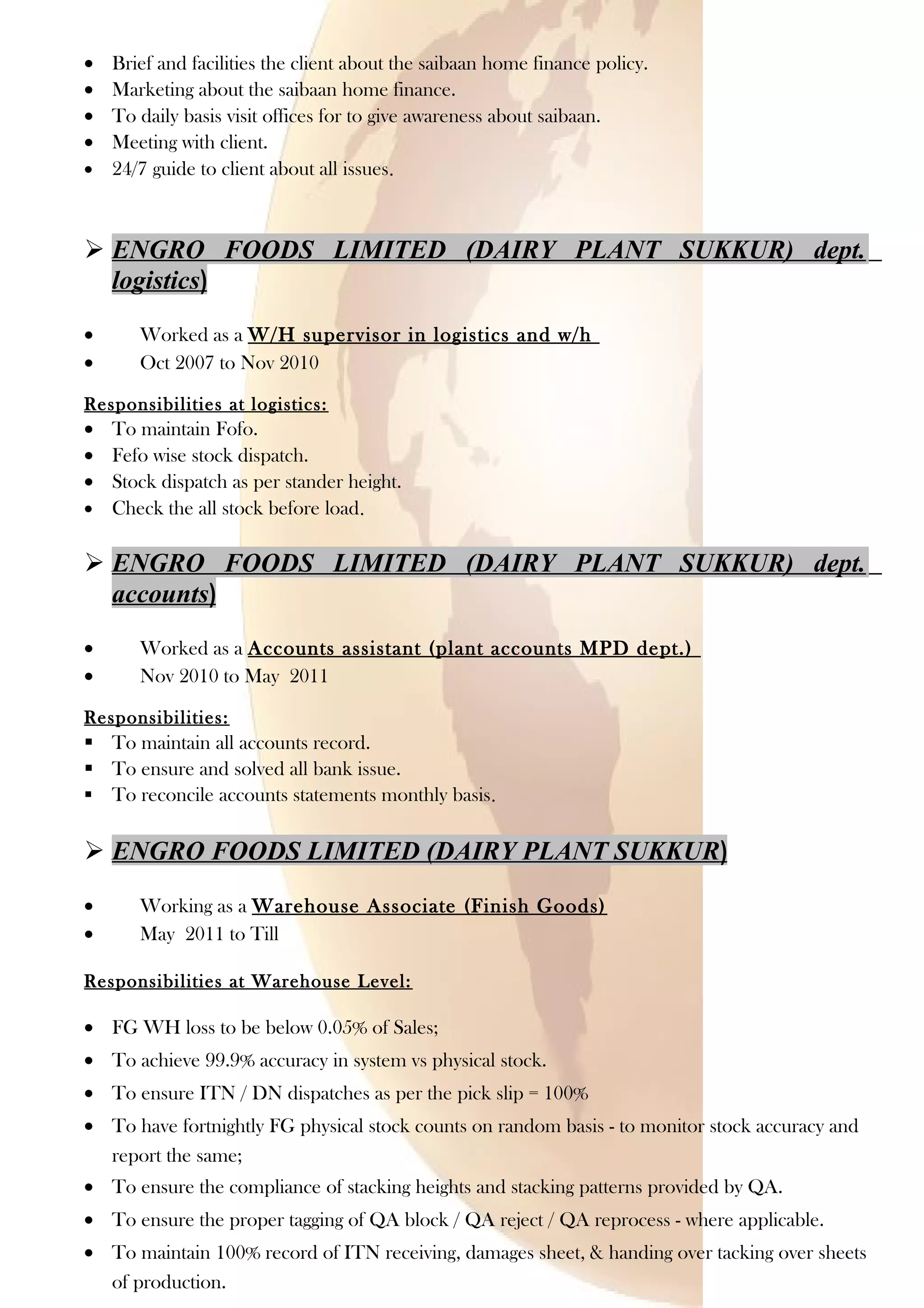 RESUME ABID ALI THAHEEM | PDF