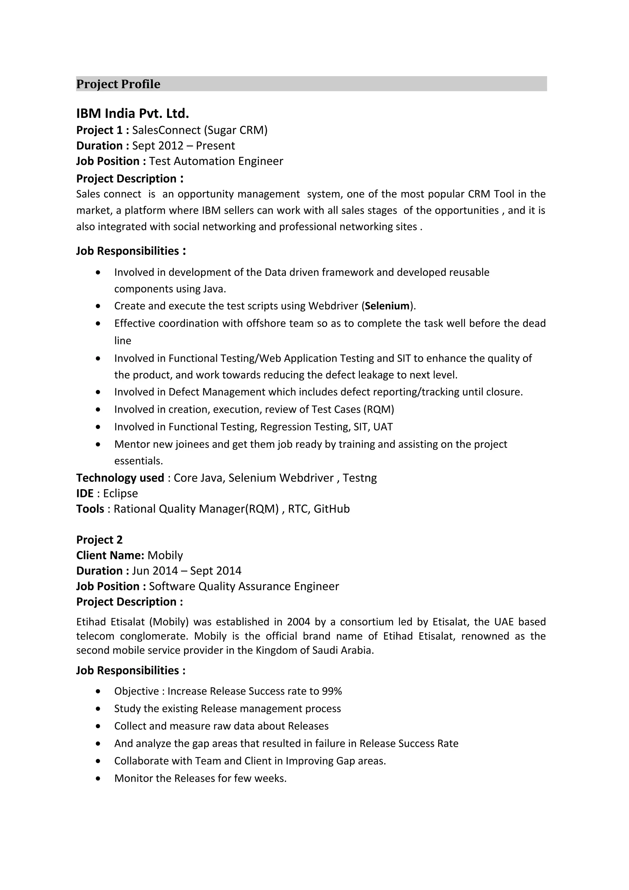 Sharath Resume | DOC