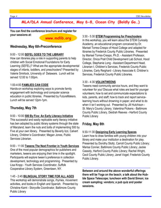 Spring 2015 MLA CSD Newsletter | PDF | Daycare and Pre-School | Parenting