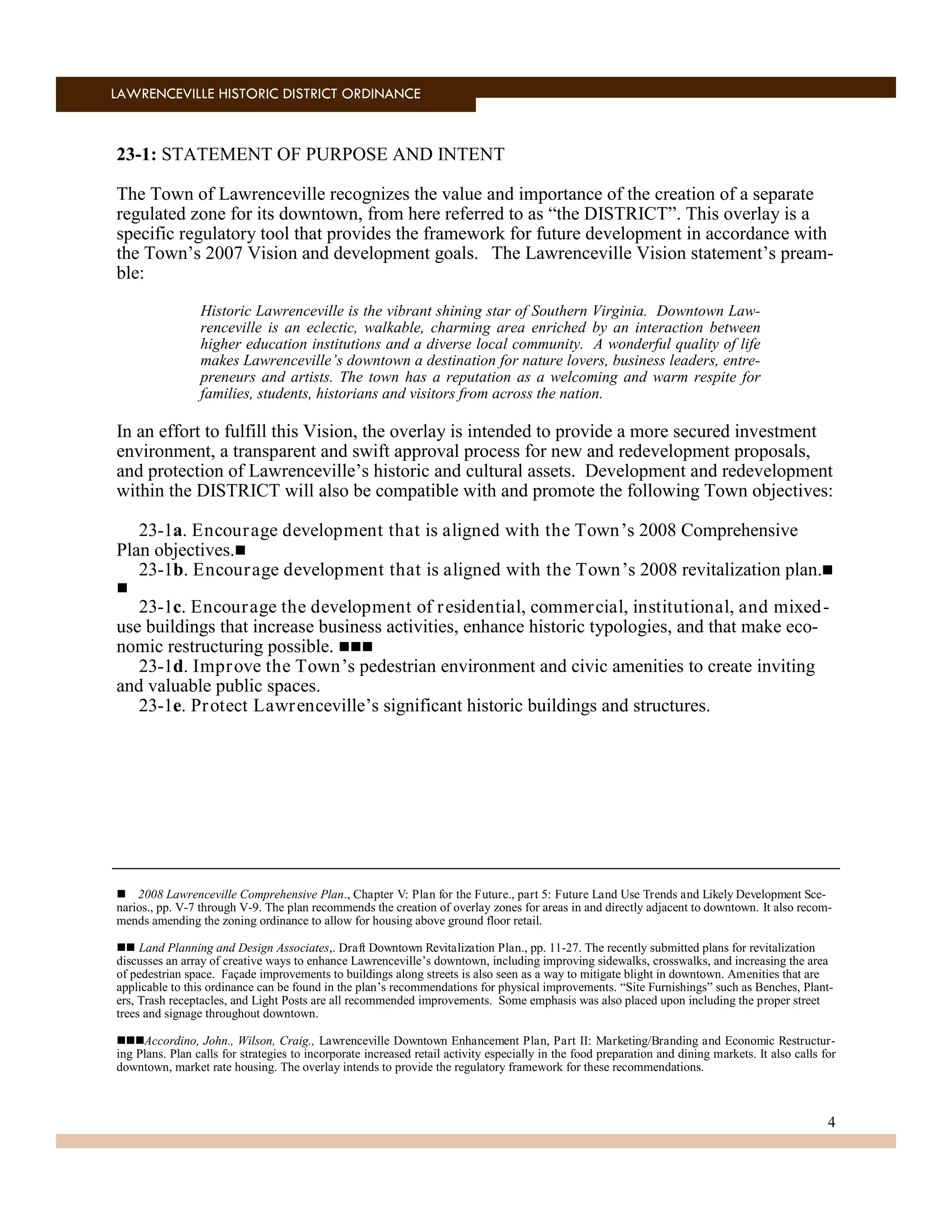 Historic District Overlay Ordinance | PDF