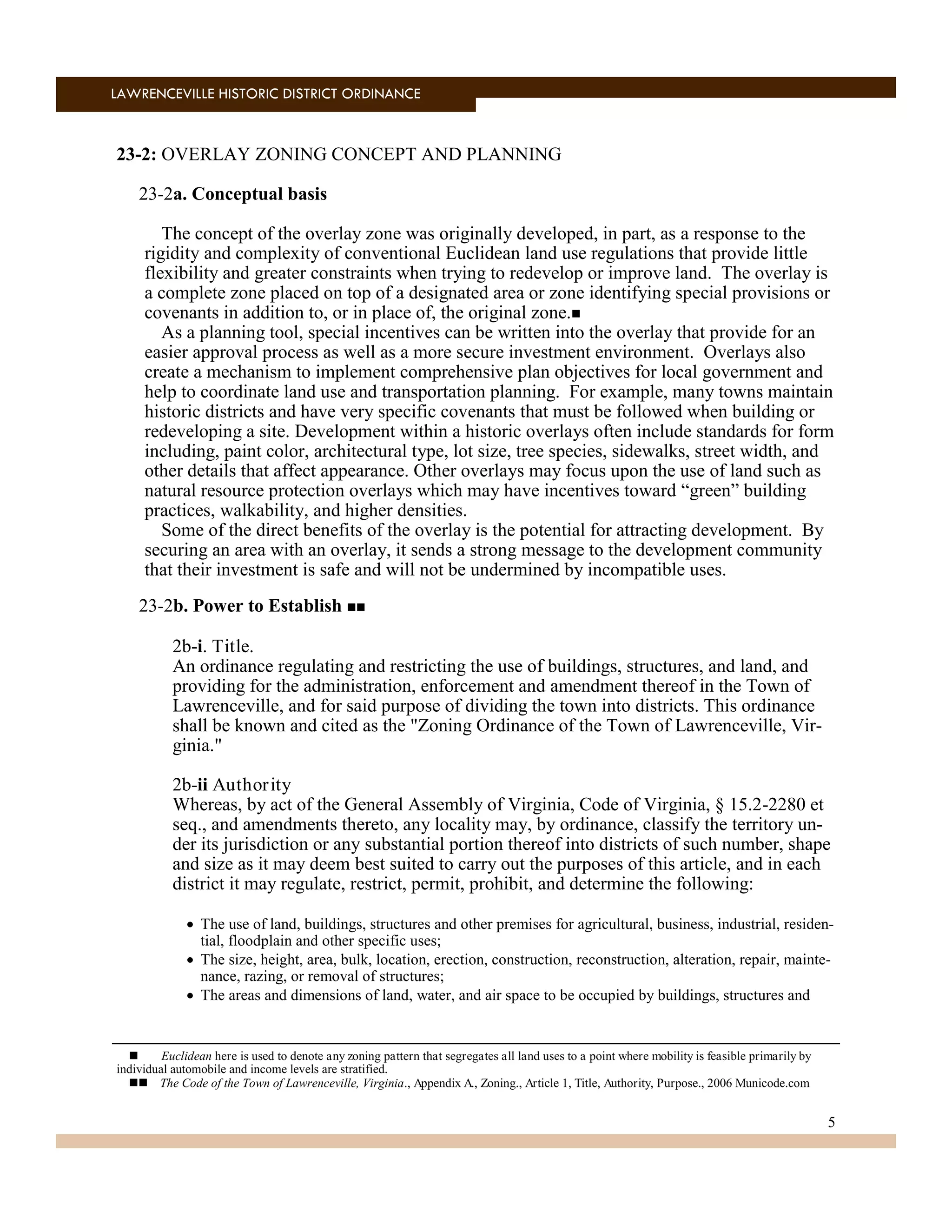 Historic District Overlay Ordinance | PDF