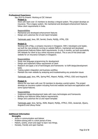 CV_NguyenVanHai | PDF | Web Development | Internet