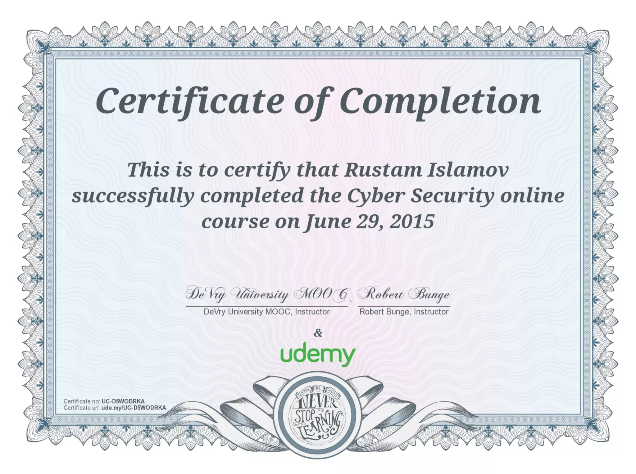 Cyber security Devry University | PDF