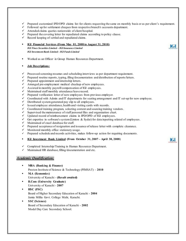 CV - Mohsin | DOCX | Business | Business and Finance