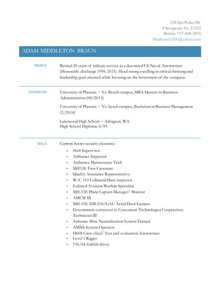 resume3 | DOCX | Aviation Industry | Industries