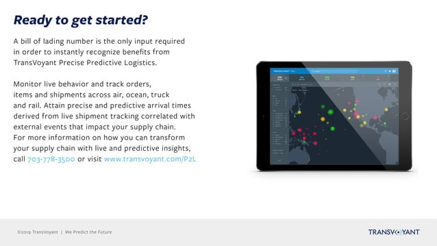 Precise Predictive Logistics™ (P2L™) | PPT