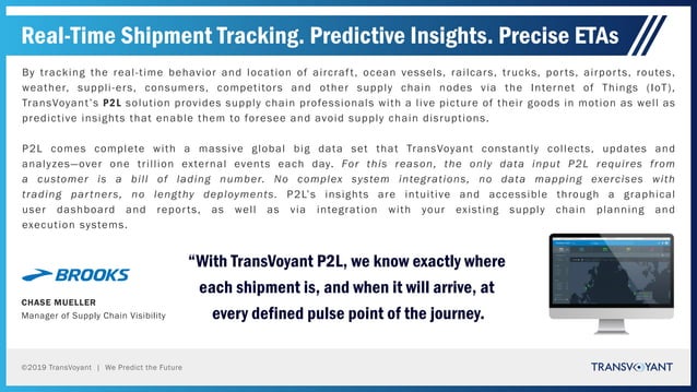 TransVoyant Precise Predictive Logistics P2L | PPT