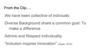 Diversity in Apple | PPT