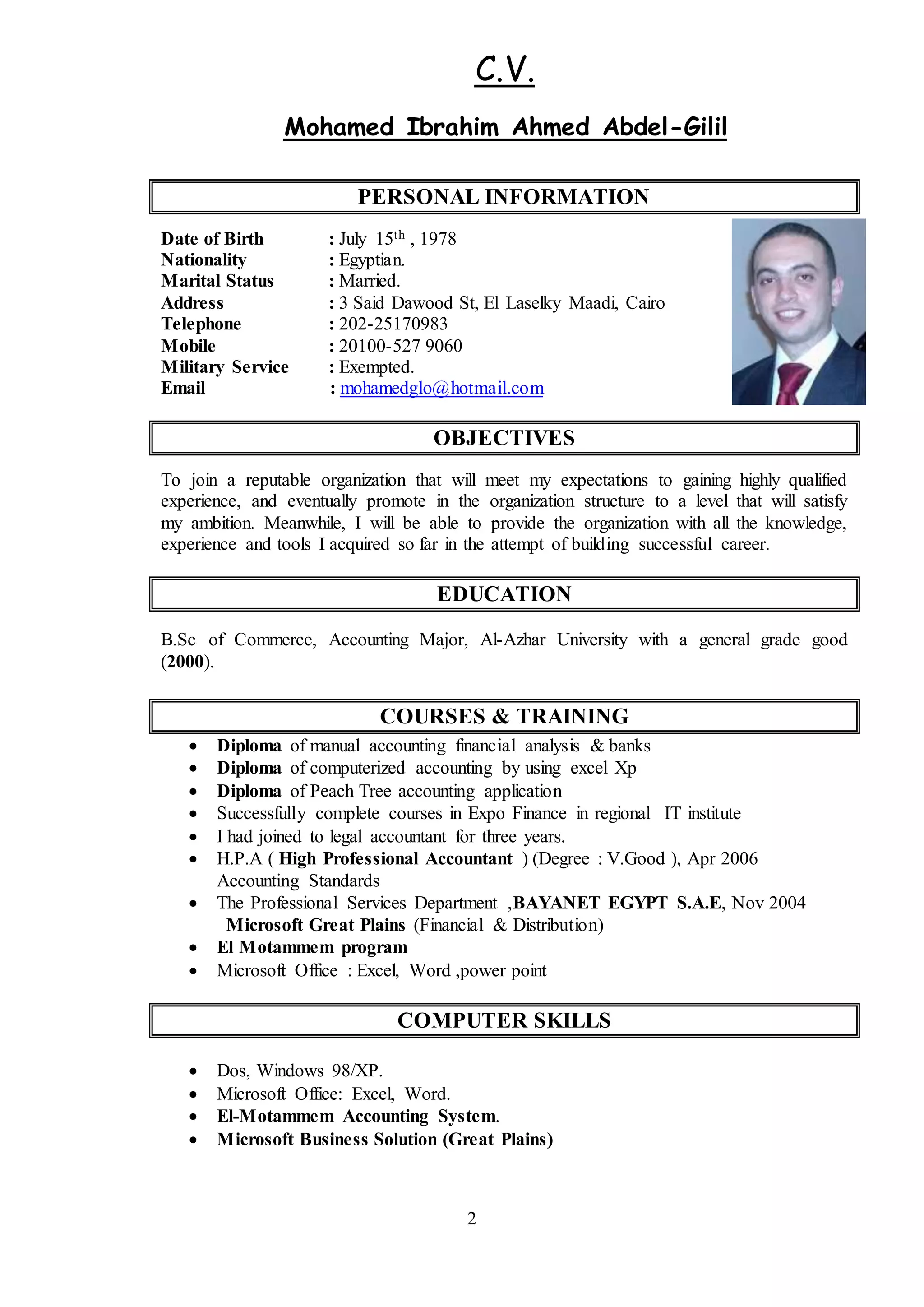 Mohamed_Ibrahim update Resume | PDF