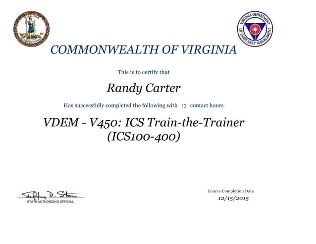 V450 ICS TRAIN THE TRAINER COURSE | PDF
