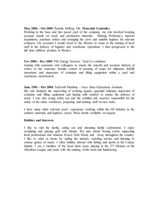 Mr Russell Stewart CV | DOCX