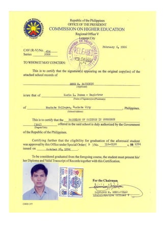 College Diploma & Certificate | PDF