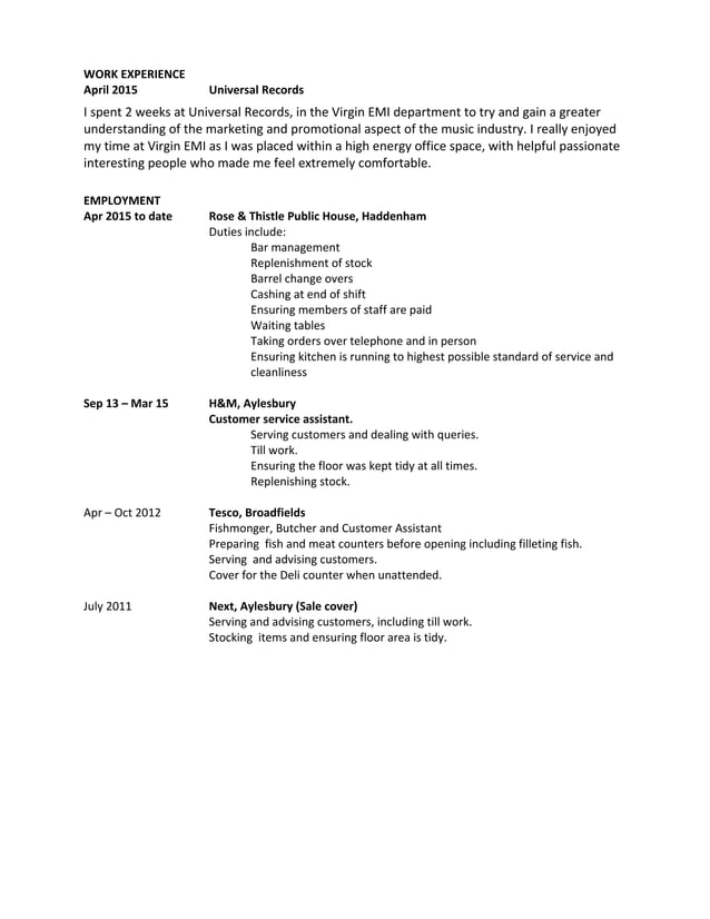 Niall CV 2015-2 | PDF