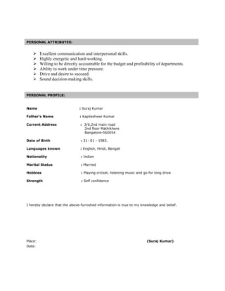 Suraj Resume | PDF