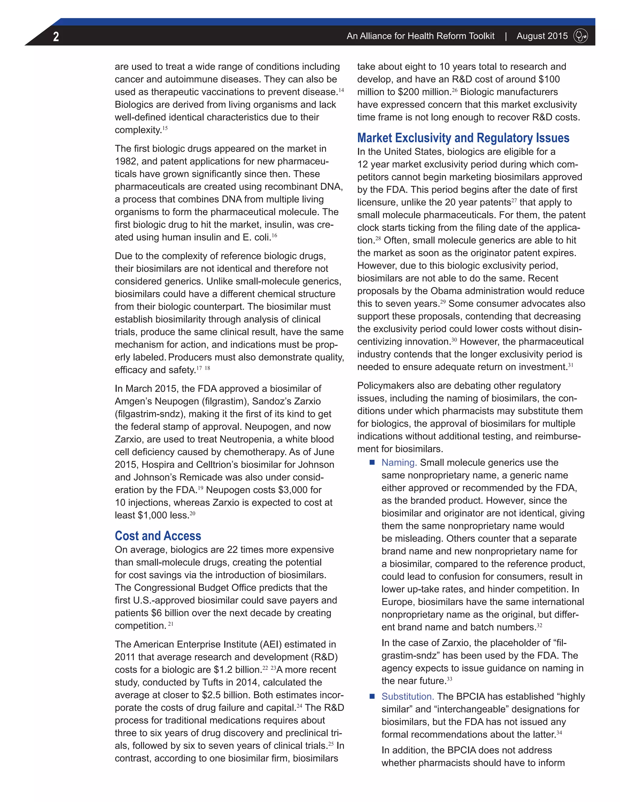 Biosimilars. Unpacking Complex Issues | PDF