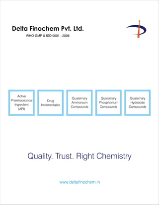 Brochure Delta | PDF | Pharmaceutical Industry | Industries