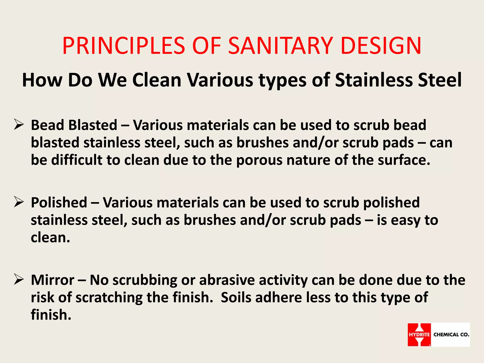 Sanitary Design An Introduction to Standards of Design Excellence ...