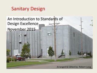 Sanitary Design An Introduction to Standards of Design Excellence ...