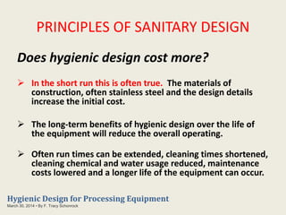 Sanitary Design An Introduction to Standards of Design Excellence ...