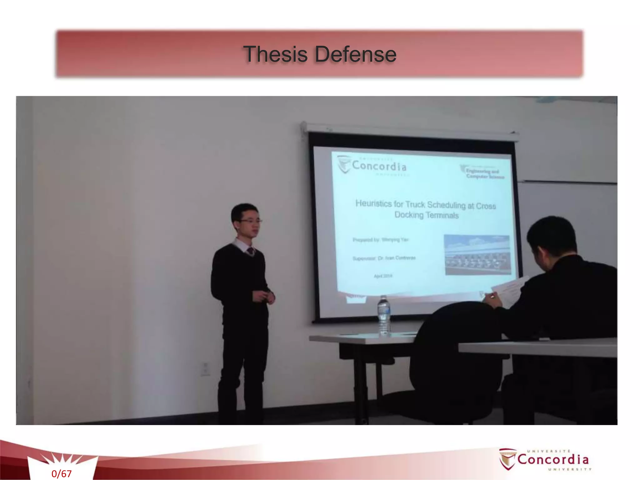 Wenying Yan Heuristics for Truck Scheduling at Cross Docking Terminals ...