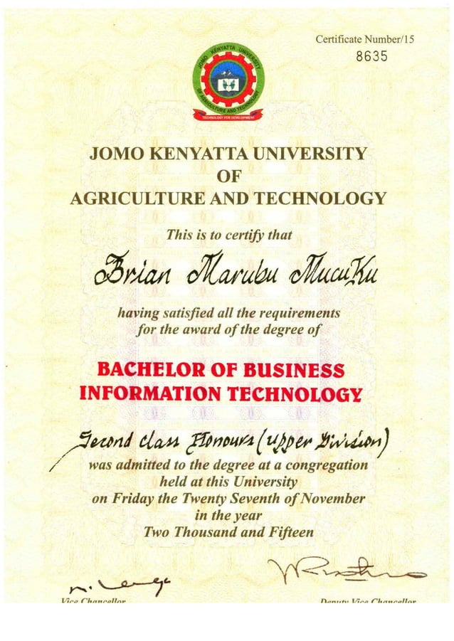 Degree Certificate | PDF