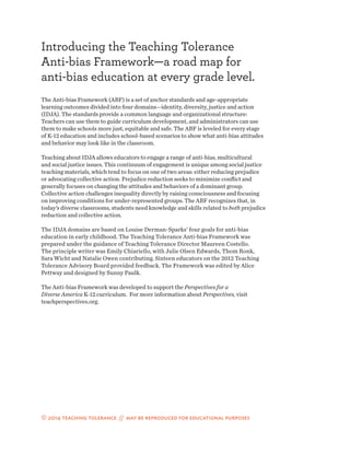 Anti bias framework pamphlet | PDF