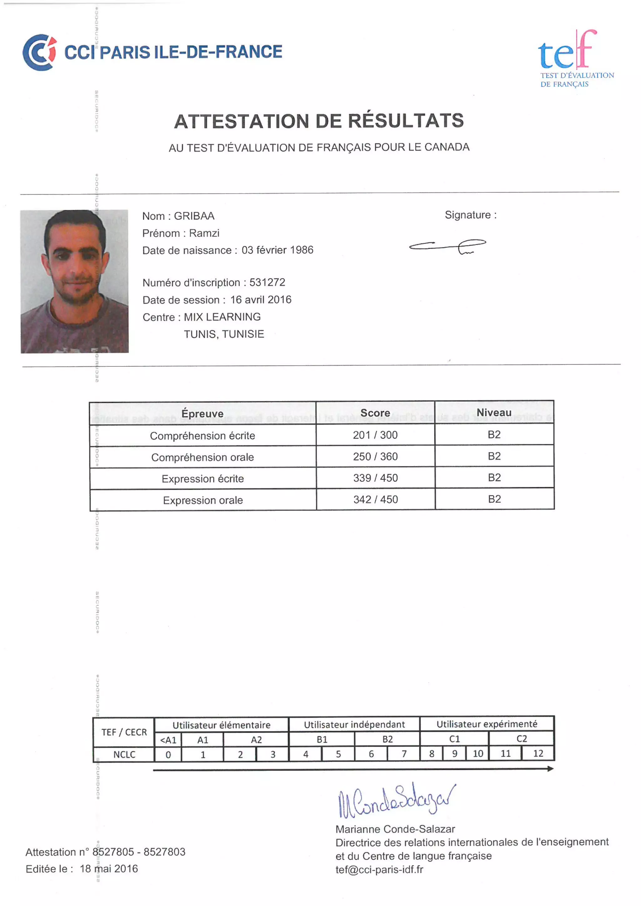 TEF Results | PDF