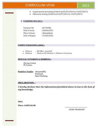 JOSHI CV | DOCX