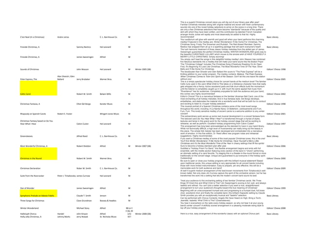 Band Music Library - Band Music | PDF