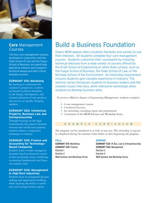 2014_MEM_Brochure | PDF | Undergraduate Education | College Education