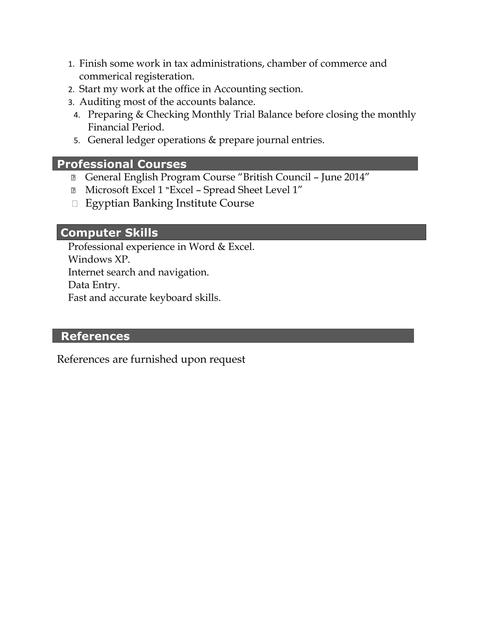 Mahmoud Essam CV | DOC | Business | Business and Finance