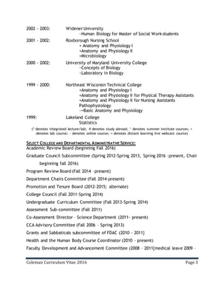 Coleman Curriculum Vitae 9 22 2016 | DOCX