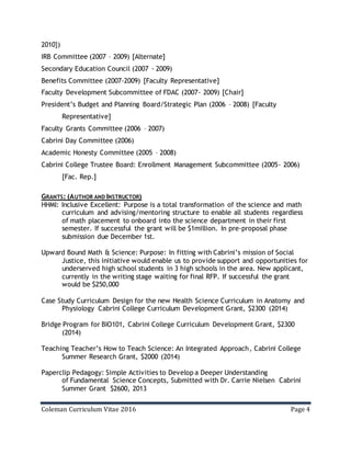 Coleman Curriculum Vitae 9 22 2016 | DOCX