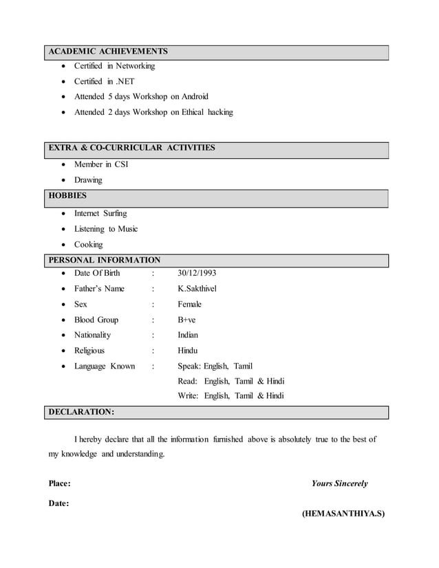 Hemasanthiya BE.CSE Fresher | DOCX | Technology & Computing