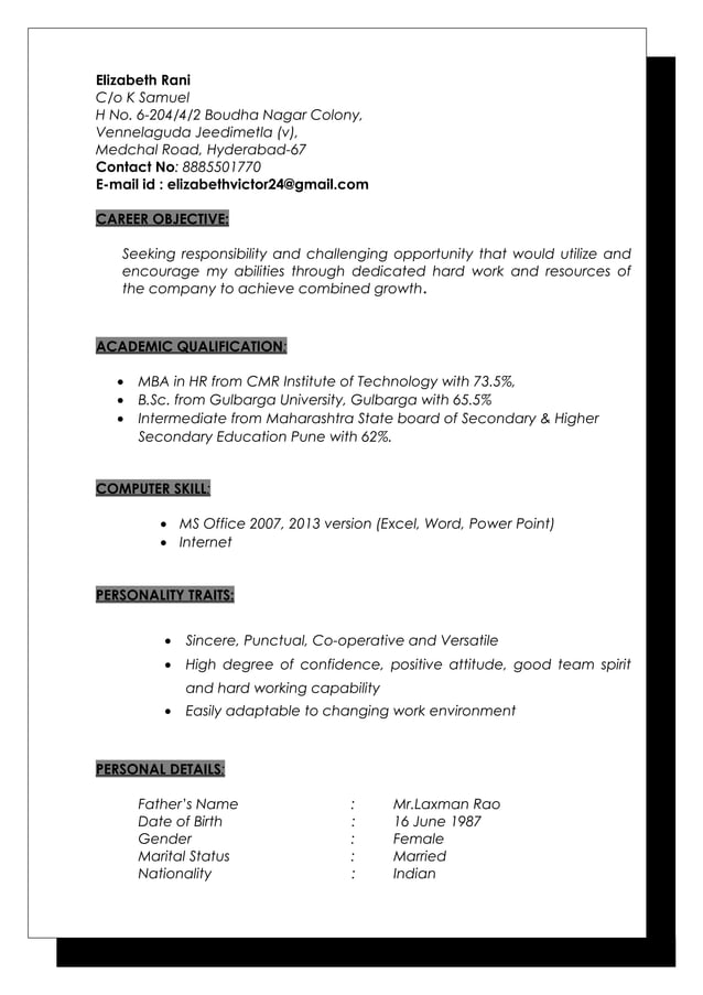 updated resume | DOC