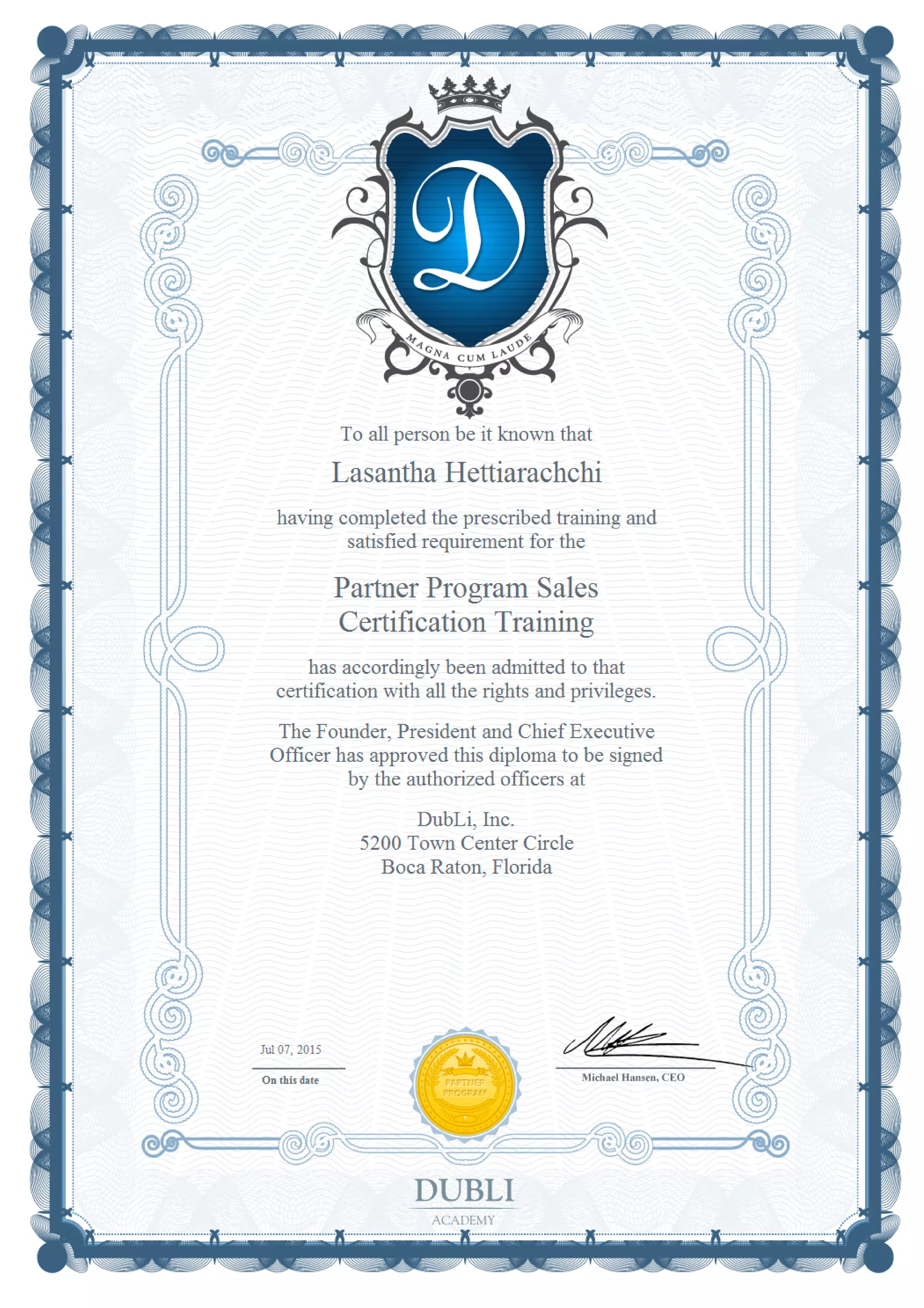 Certificate-SCT (1).pdf partner program | PDF