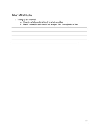 Behavioral Interview Guide Project 2014 | PDF