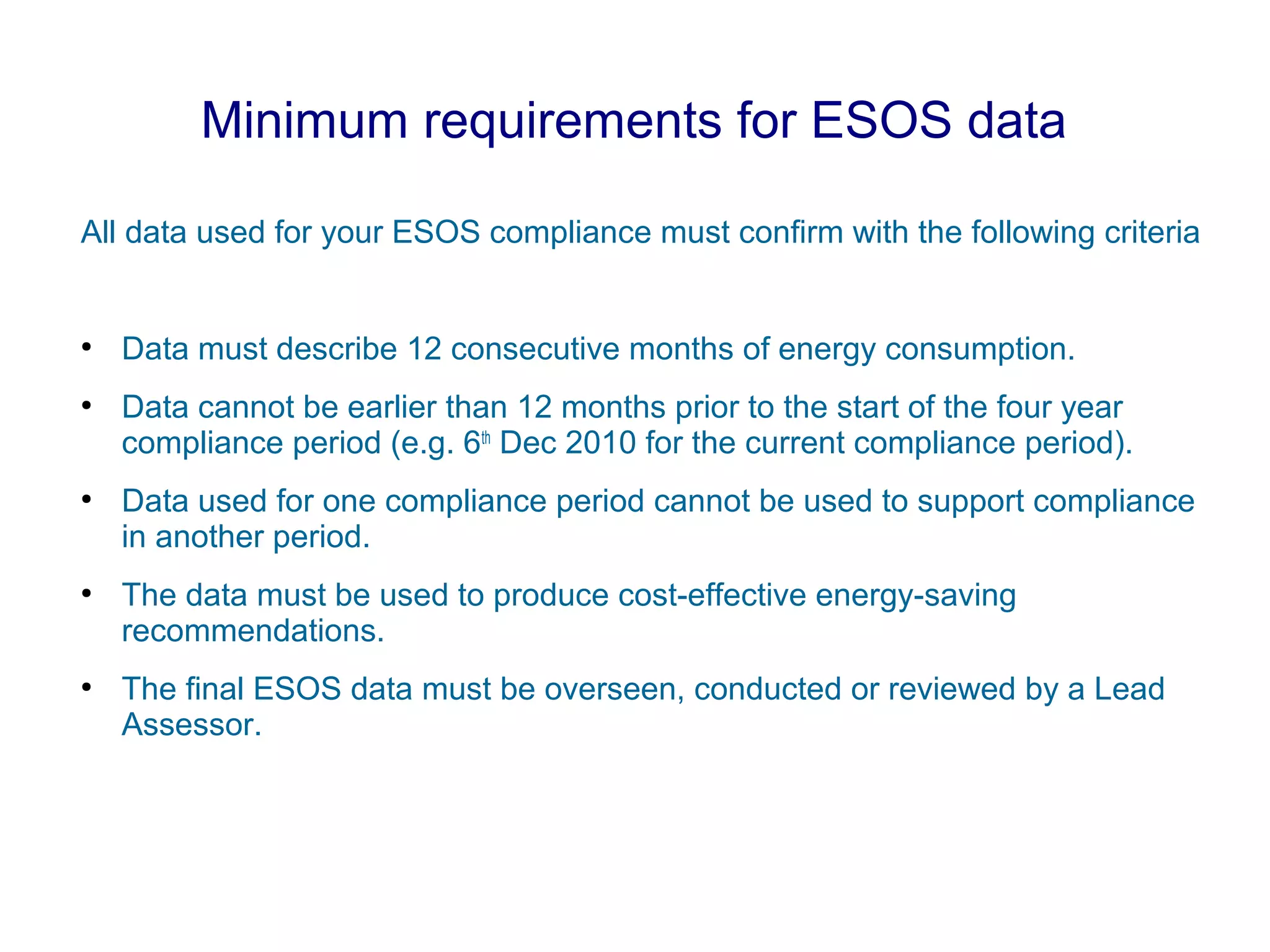 ESOS Assessment Presentation | PPT