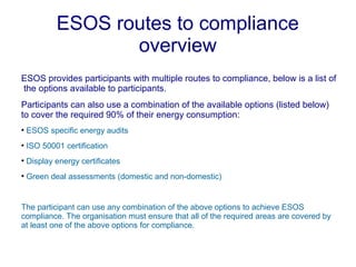 ESOS Assessment Presentation | PPT