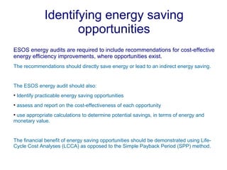 ESOS Assessment Presentation | PPT