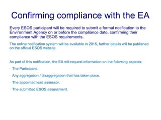 ESOS Assessment Presentation | PPT