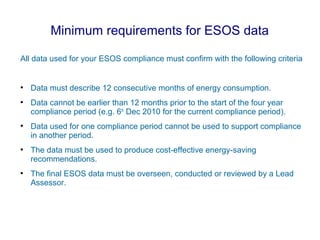 ESOS Assessment Presentation | PPT