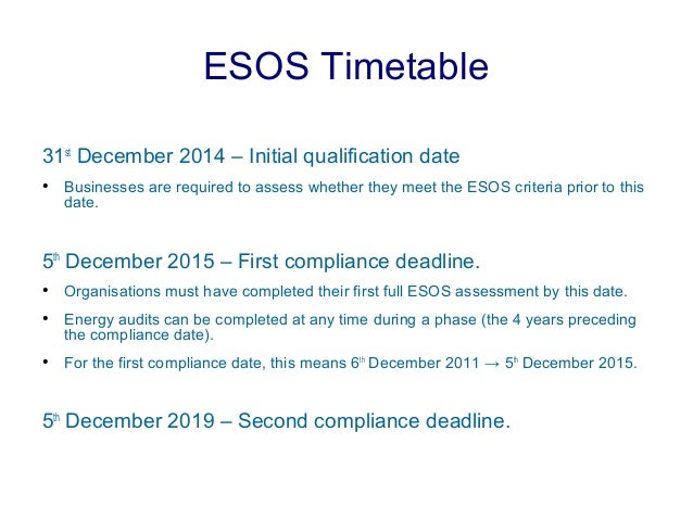 ESOS Assessment Presentation