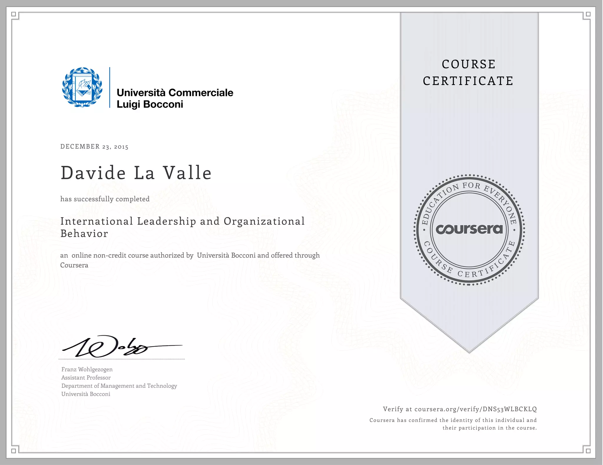 Coursera DNS53WLBCKLQ | PPT