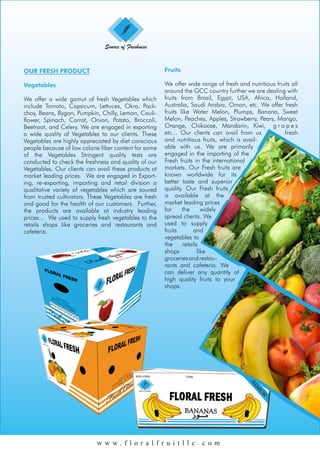 FLORAL FRUIT BROCHURE | PDF | Retail Industry | Industries