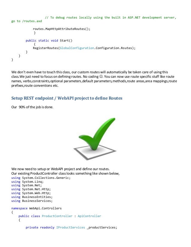 Custom Url Re Writing Routing Using Attribute Routes In Mvc 4 Web Apis